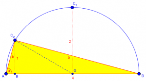 A Triangle in a Semicircle – The Math Doctors