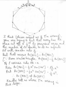 Infinitely Truncating a Triangle – The Math Doctors