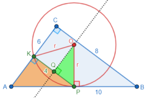 Two Triangle and Circle Problems – The Math Doctors