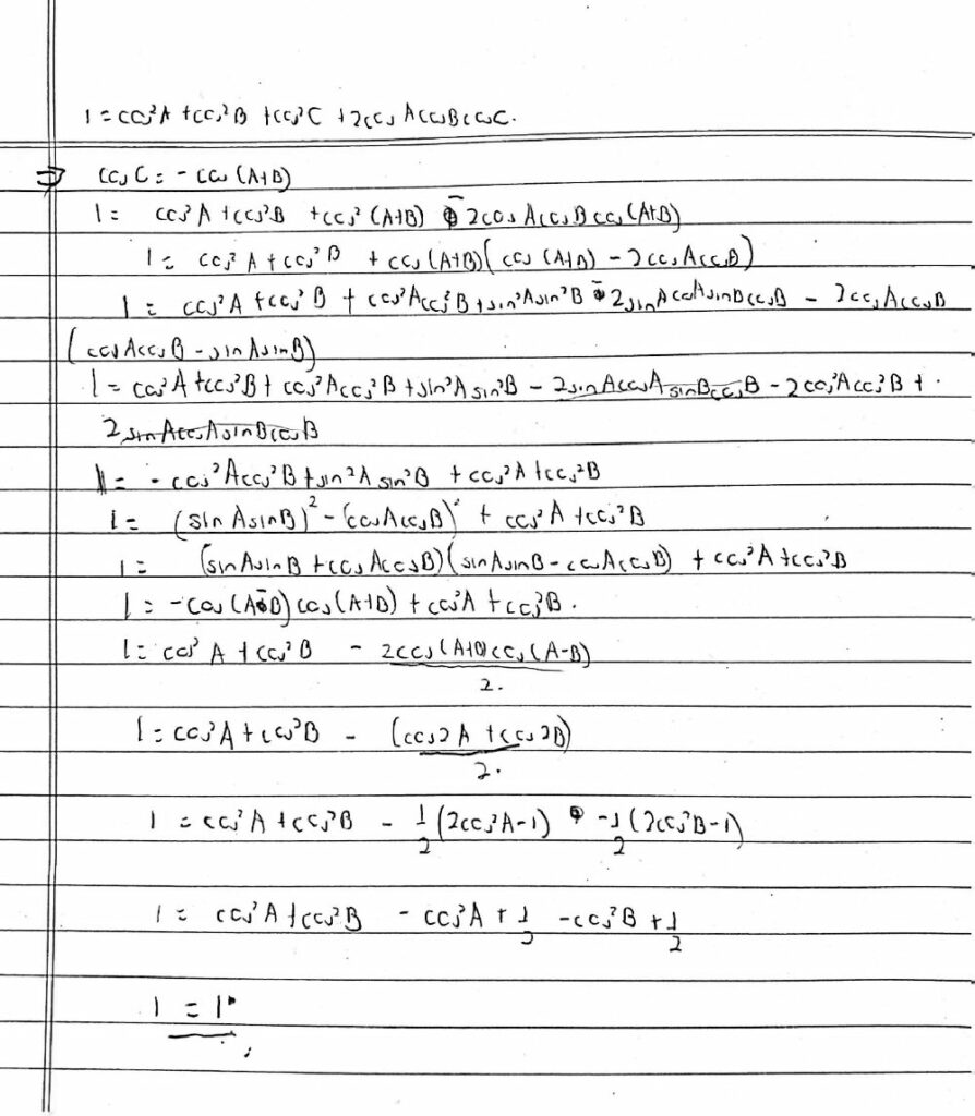A Challenging Triangle Trigonometry Problem – The Math Doctors