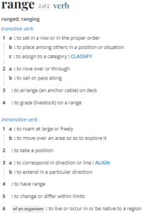 Why Are There Different Definitions of Range? – The Math Doctors